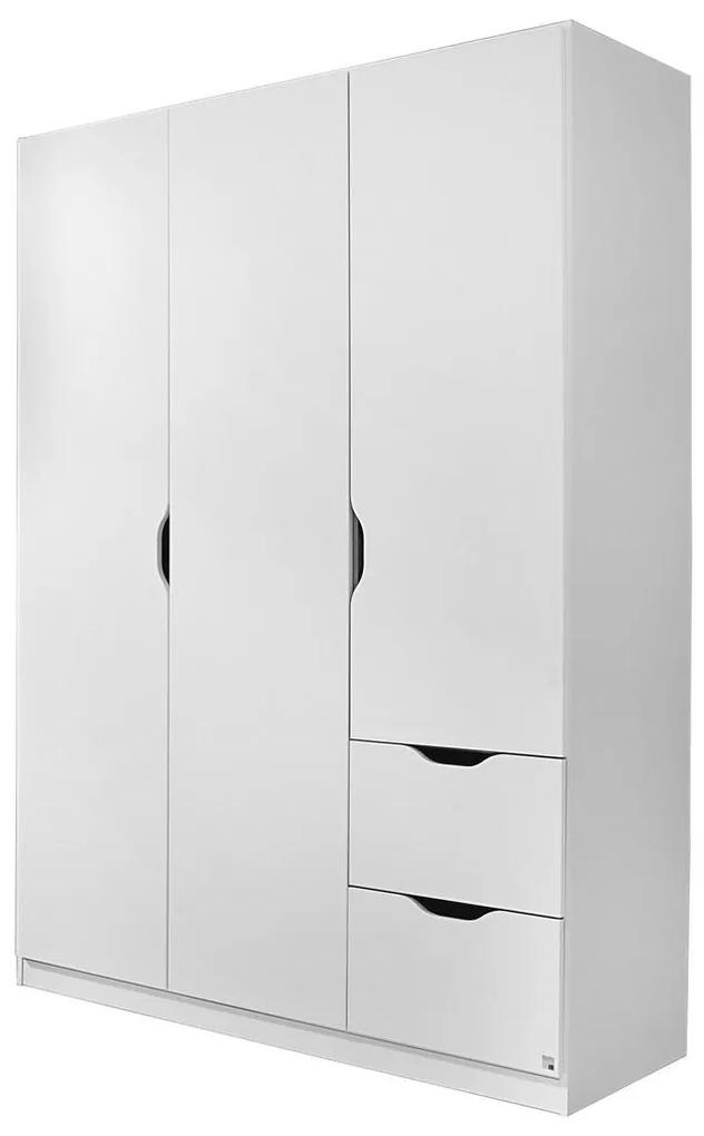 XXXLutz SKŘÍŇ S OTOČNÝMI DVEŘMI, bílá, 136/197/54 cm Boxxx - Skříně s otočnými dveřmi