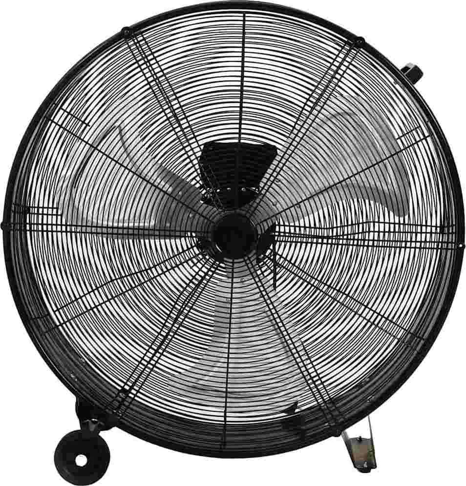 vidaXL Průmyslový bubnový ventilátor 77 cm 187,7 W černý [51454]