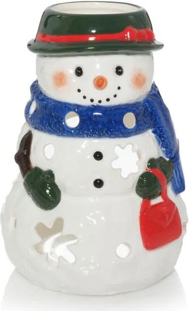 Yankee Candle - svícen sněhulák Snow Woman na čajovou svíčku