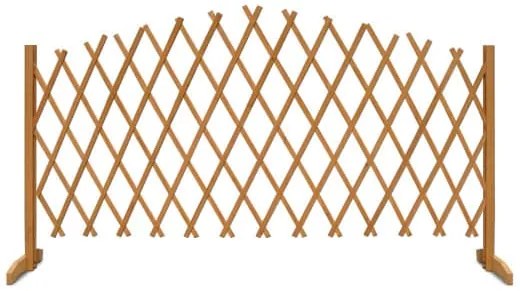 Deuba Zahradní mřížkový plot 200x107 cm - přírodní