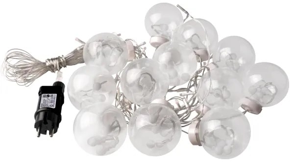 LED Vánoční závěs WISH BALLS 108xLED/8 funkcí 4,5 m teplá bílá