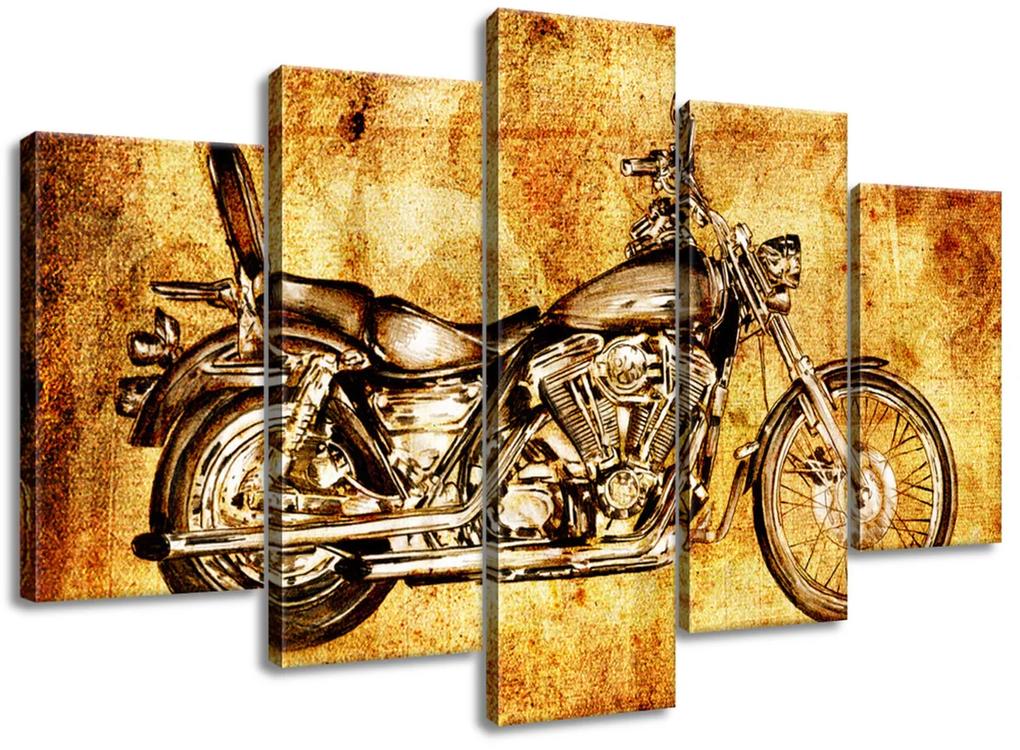Gario Obraz na plátně Klasická motorka Velikost: 100 x 70 cm