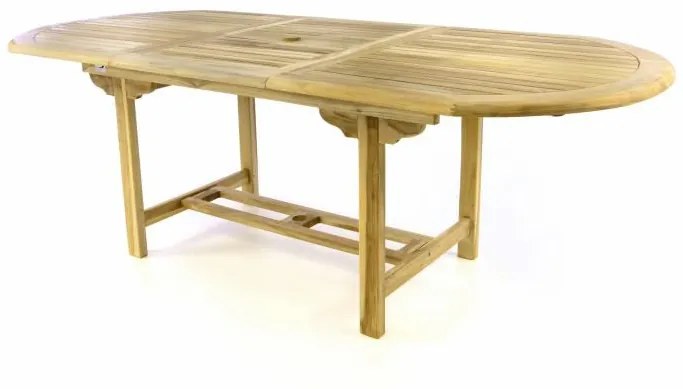 Zahradní oválný stůl DIVERO - roztahovatelný - 170/230 cm