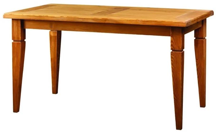 ARTEN Rustikální jídelní stůl POPRAD MES03B - borovice (světlý vosk/tmavý vosk) ROZMĚR: (š/h/v) 140 x 80 x 76 cm