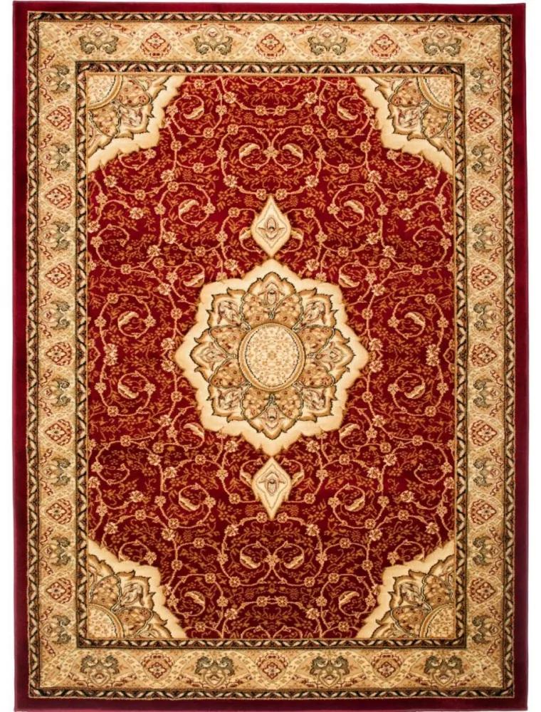 Kusový koberec klasický vzor 2 bordó 140x190cm