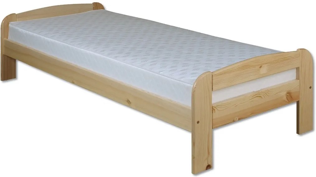Drewmax LK122 100x200 cm - Dřevěná postel masiv jednolůžko
