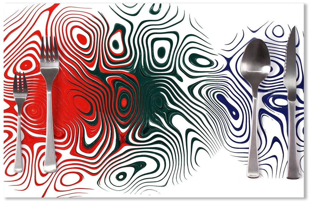 Prostírání SABLIO - Dvoubarevná abstrakce 40x30cm