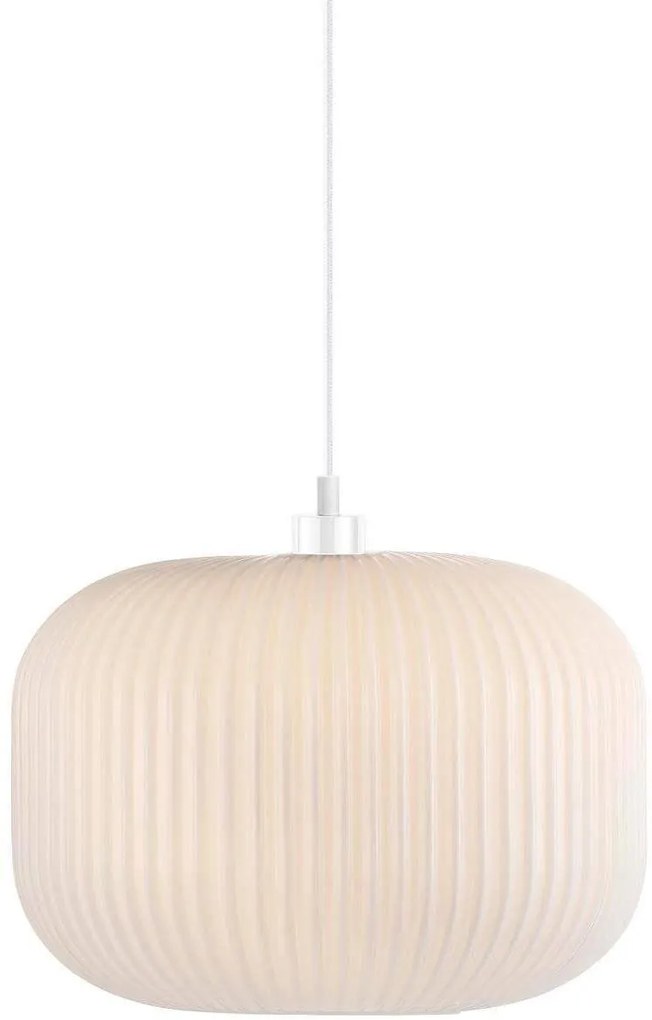 Nordlux milford designový lustr, 300 × 235 mm, 40 w, opálově bílý