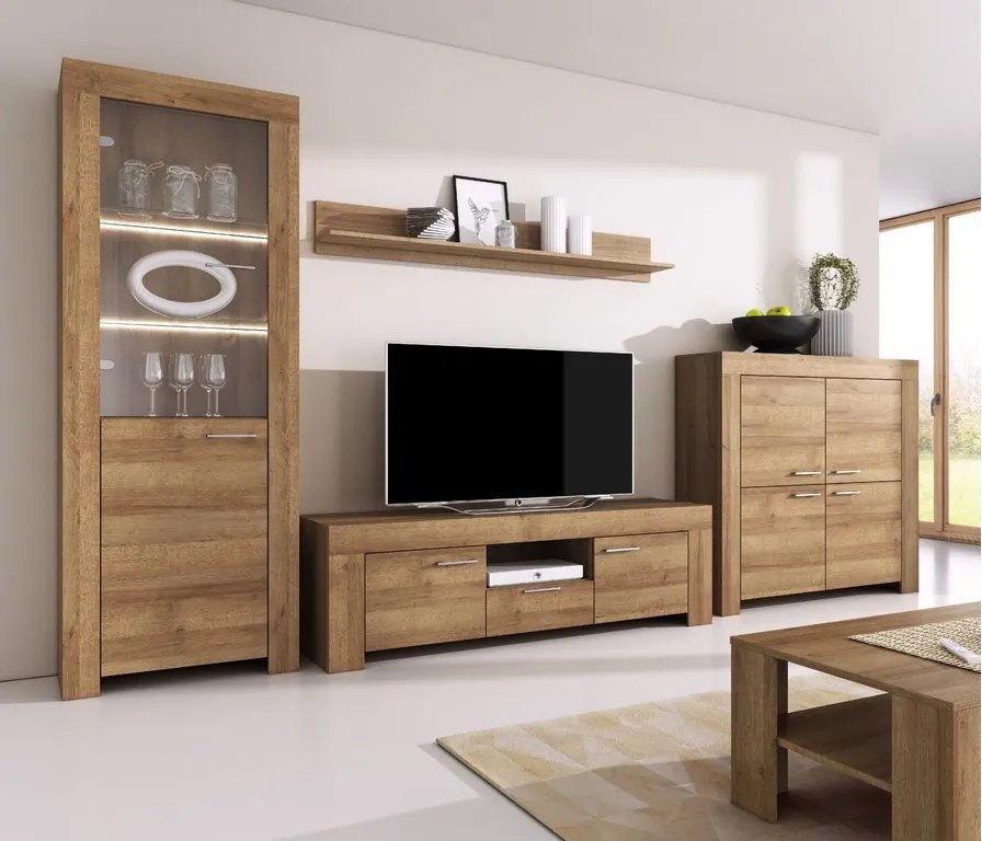 Piaski Komoda Sky SK120 Barva: Dub Riviera