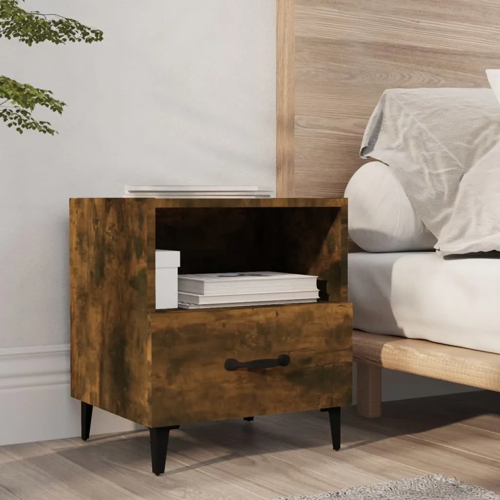 vidaXL Noční stolek kompozitní dřevo [812026] Barva: bílá s vysokým leskem