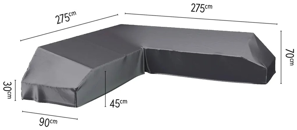 Platinum designové zahradní ochranné plachty na nábytek AeroCovers (255 x 255 x 90 cm)
