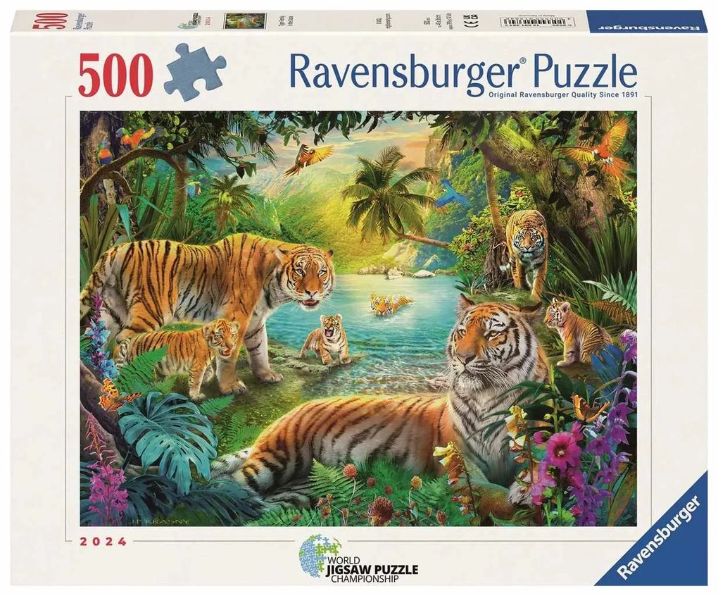 Ravensburger 01384 oáza tygrů 500 dílků