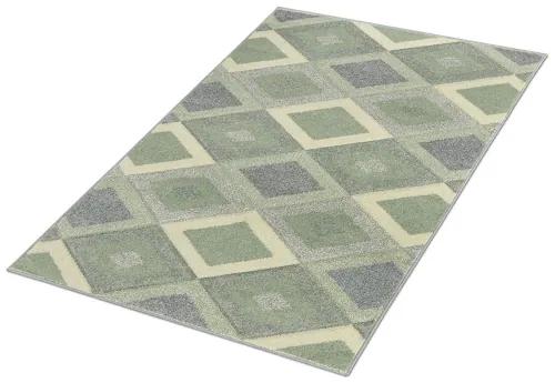 Koberce Breno Kusový koberec PORTLAND 1505/RT4H, Zelená, Vícebarevné, 67 x 120 cm