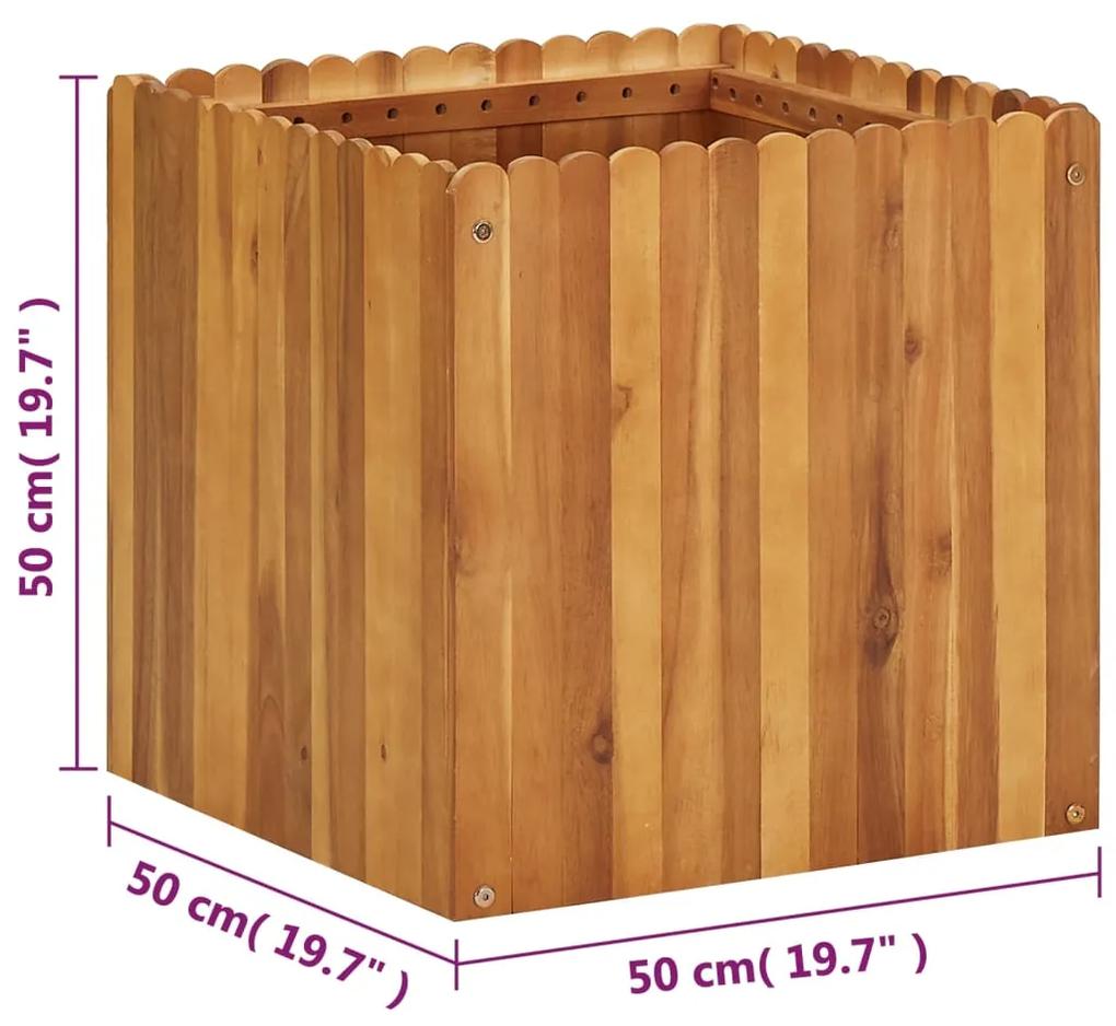 vidaXL Zahradní vyvýšený záhon 50 x 50 x 50 cm masivní akáciové dřevo