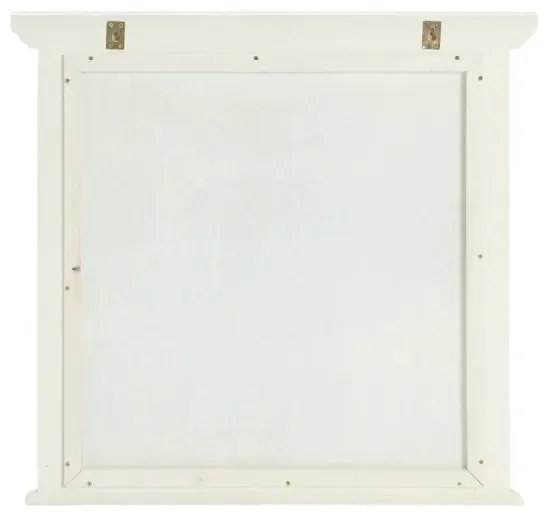 furniture-nabytek.cz - Masivní zrcadlo Catello z borovice a MDF, bílé, lakované – 75×70 cm