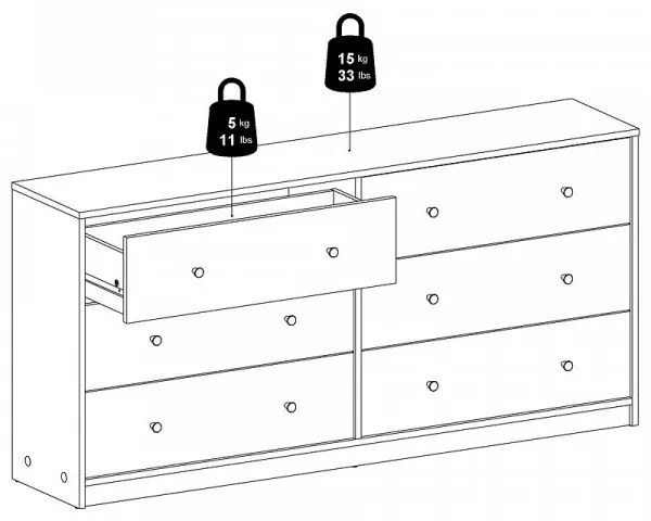 FALCO Komoda May 70328 bílá