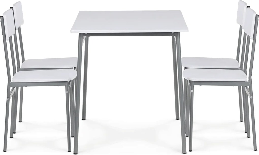 Autronic Jídelní set s 4 židlemi AUT-O2156 Odstín: Dub divoký