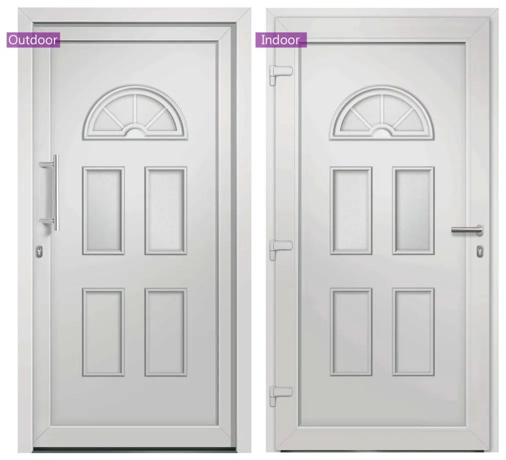 Vchodové dveře bílé 98 x 198 cm,  279248