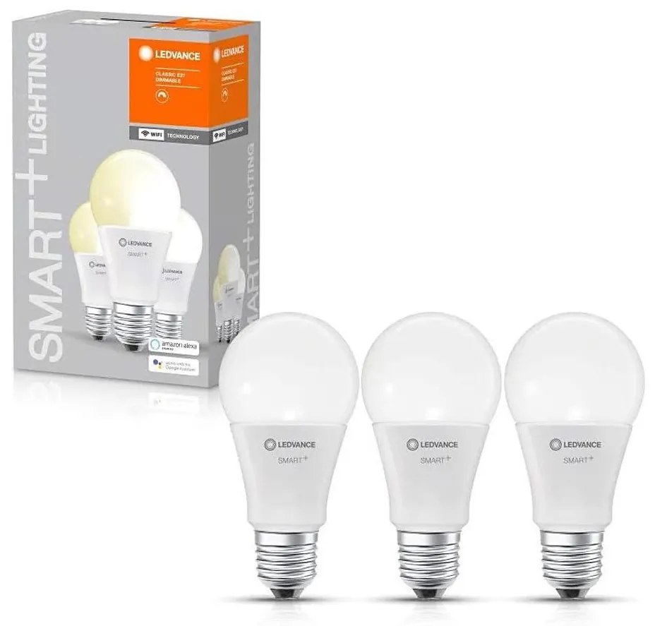 SADA 3x LED Stmívatelná žárovka SMART+ E27/9W/230V 2700K - Ledvance