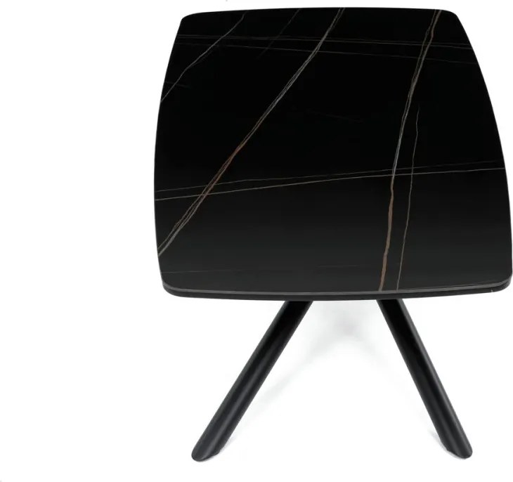 Konferenční stolek AHG-X7227 BK, slinutá keramika, mramor (120 x 70) cm