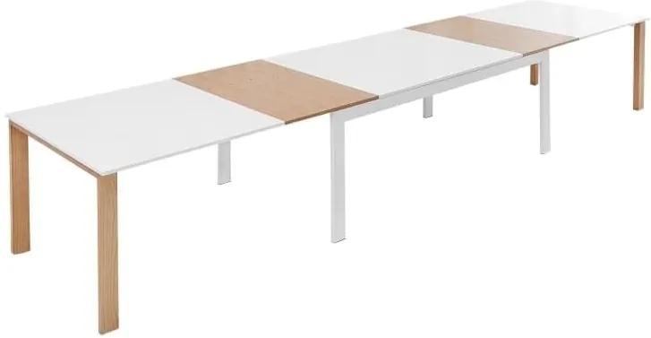 INV Rozkládací jídelní stůl Goliáš 180-420cm bílá dub