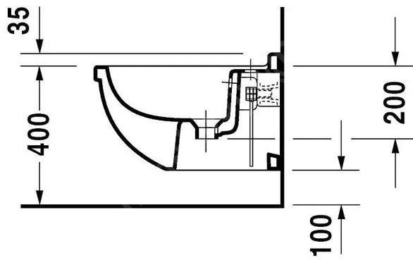 Duravit Starck 3 Bidet závěsný 36x54 cm 2280150000