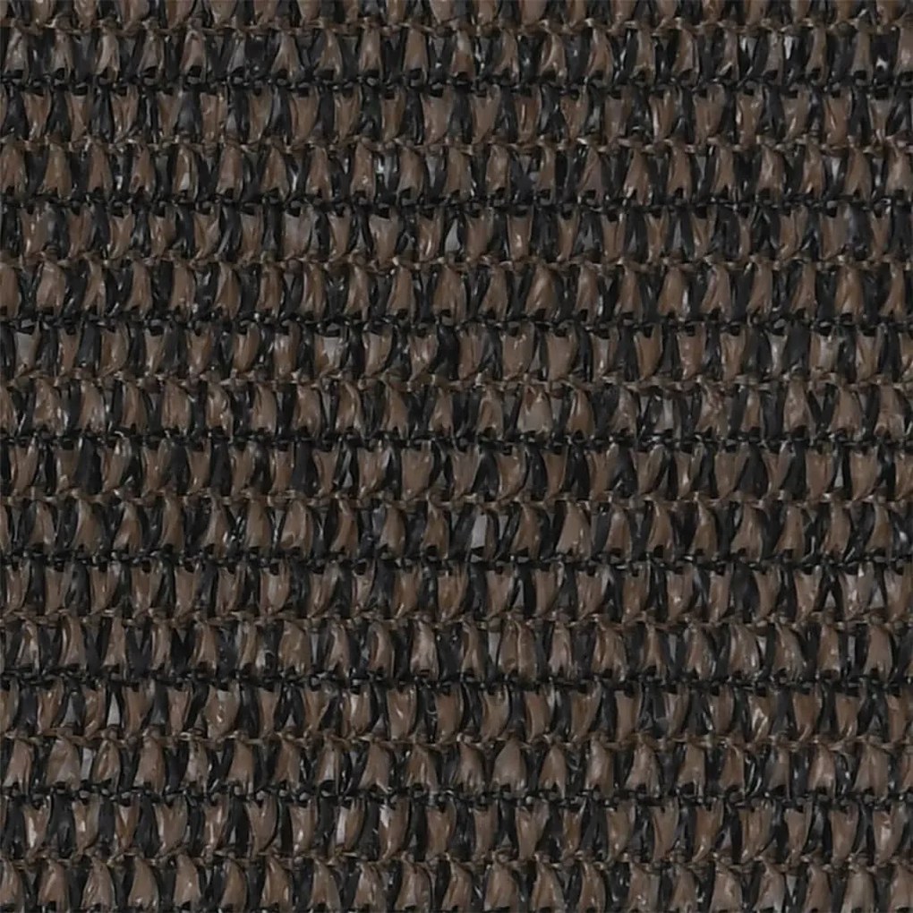 Balkonová zástěna hnědá 90 x 600 cm HDPE 311047