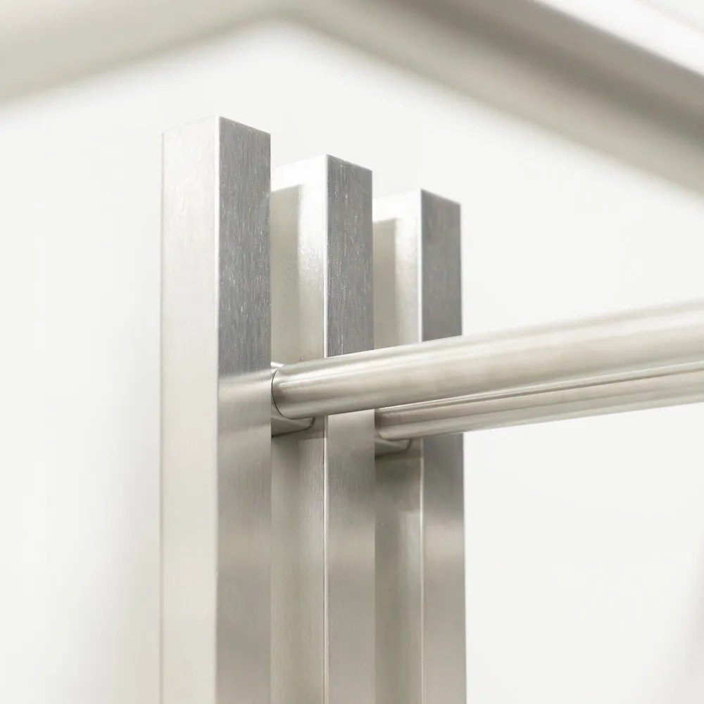 Ocelový nástěnný věšák ve stříbrné barvě 65 cm Senza – Spinder Design