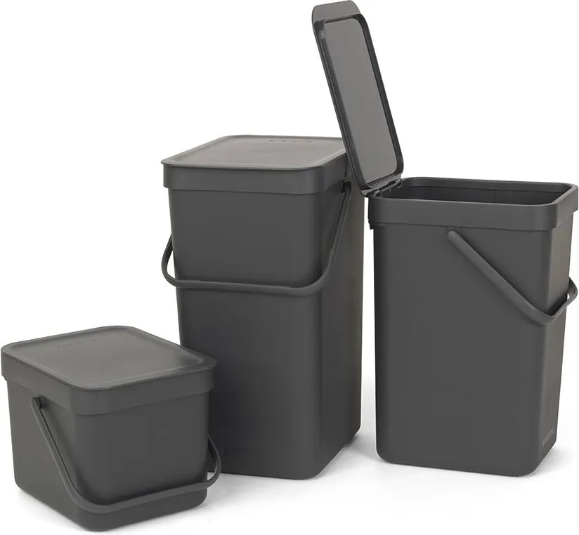 Brabantia Koš Sort&Go 16L šedá