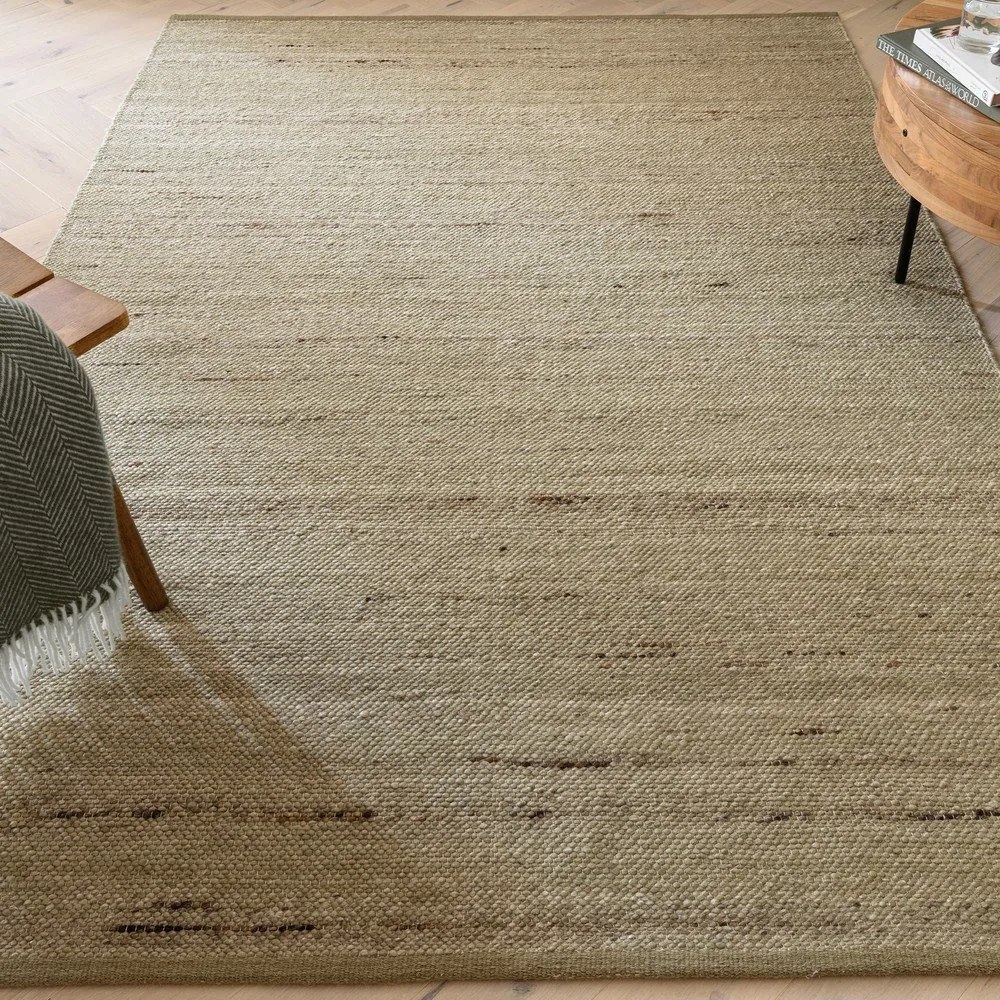 Khaki oboustranný/ručně tkaný koberec s příměsí vlny 200x290 cm Birkdale Pistachio – Asiatic Carpets