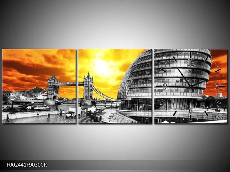 Obraz šedobílého Londýna (90x30 cm), 40 dalších rozměrů
