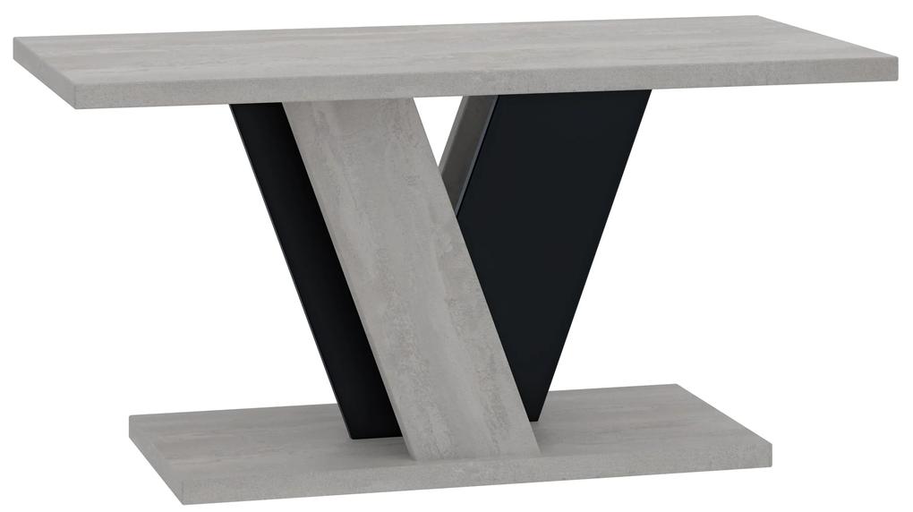 Prospero Konferenční stolek Viney Barva: černý lesk/kámen