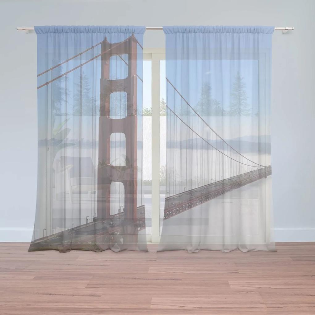 Sablio Záclony Golden Gate v mlze: 2ks 150x250cm