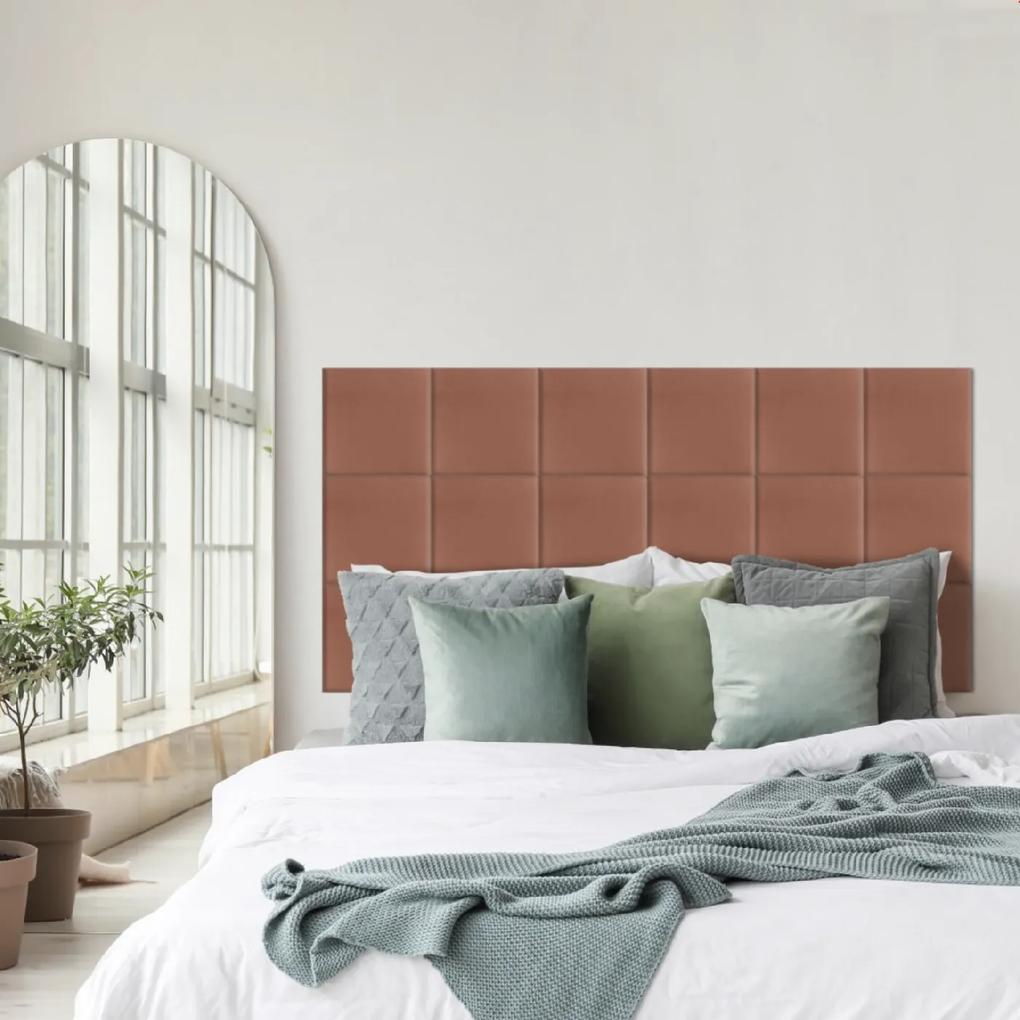 Čalouněný panel - Čtverec - 40x40cm Barva: Staro růžová