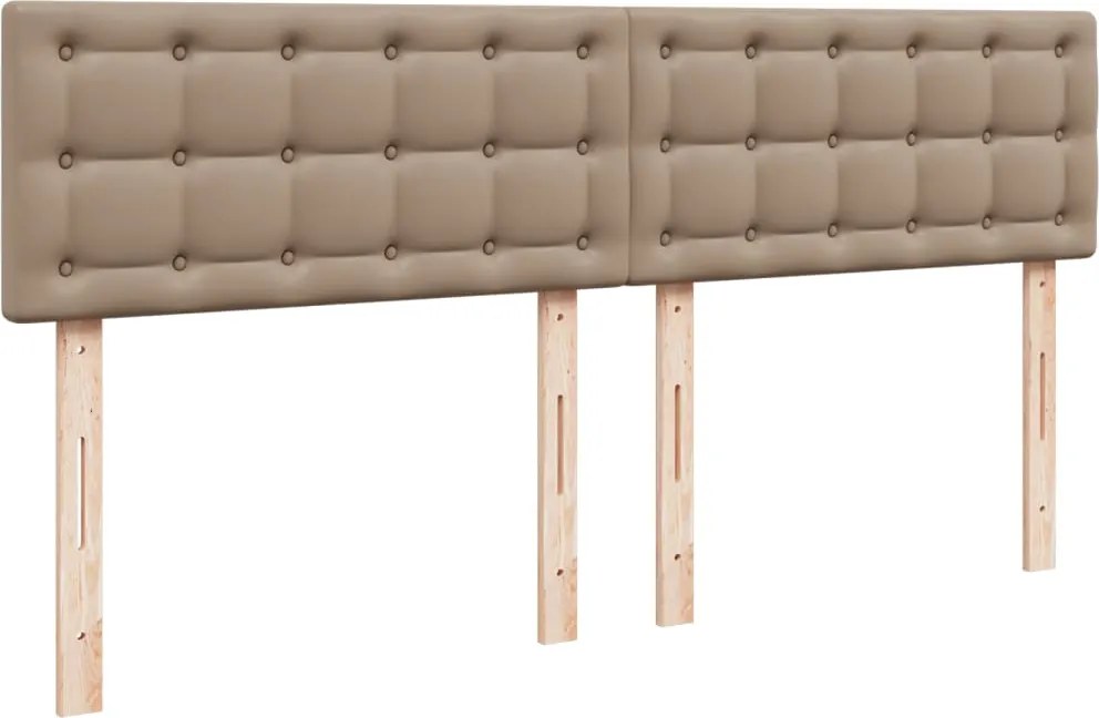 Box spring postel s matrací cappuccino 180 x 200 cm umělá kůže 3288435