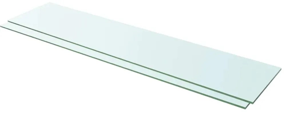 Policové desky 2 ks sklo čiré 110 x 25 cm 3051590