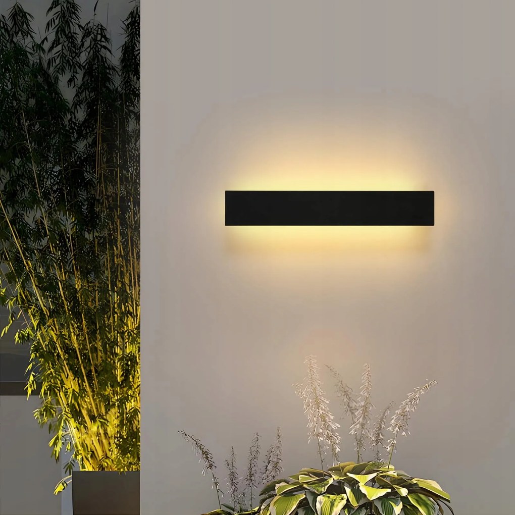 Lampa Nástěnná Led Fasádní Venkovní Dlouhá 20W 60CM bílá teplá