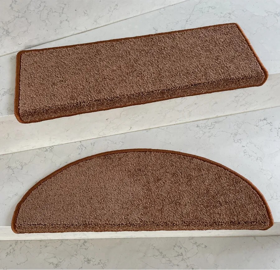 Vopi Nášlapy na schody Capri měděný půlkruh, samolepící - 24x65 půlkruh (rozměr včetně ohybu)