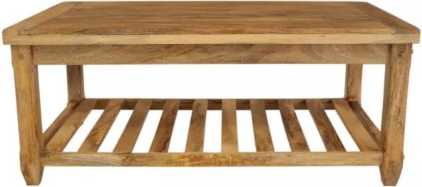 Indický nábytek - Konferenční stolek 100x55x55 Devi z mangového dřeva Mango natural