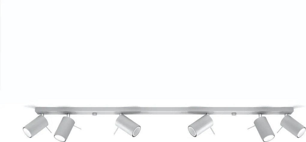 Sollux Lighting Stropní svítidlo RING 6L šedé