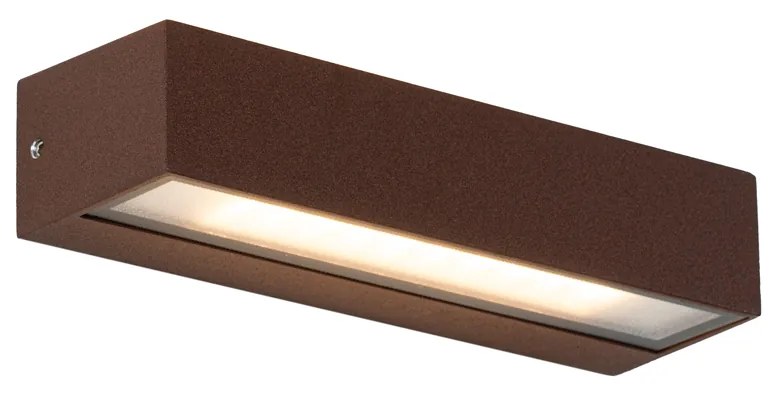 Průmyslové nástěnné svítidlo rezavě hnědé vč. LED IP65 - Steph