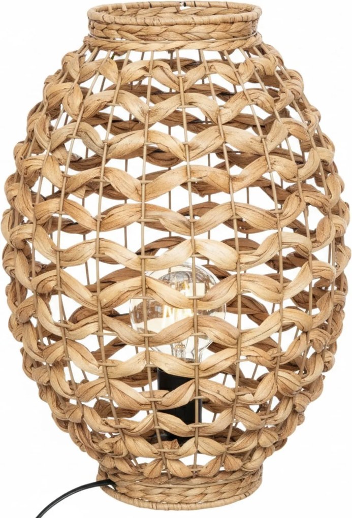 Stolní lampa SAND s stínidlem z hyacintu, výška 40 cm