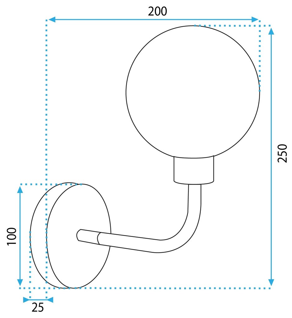 Toolight Moderní nástěnná lampa APP1301-1W Black Gold