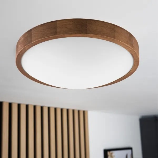 Brilagi - LED Stropní svítidlo CARVALHO SLIM 2xE27/60W/230V dub třešeň pr. 37 cm