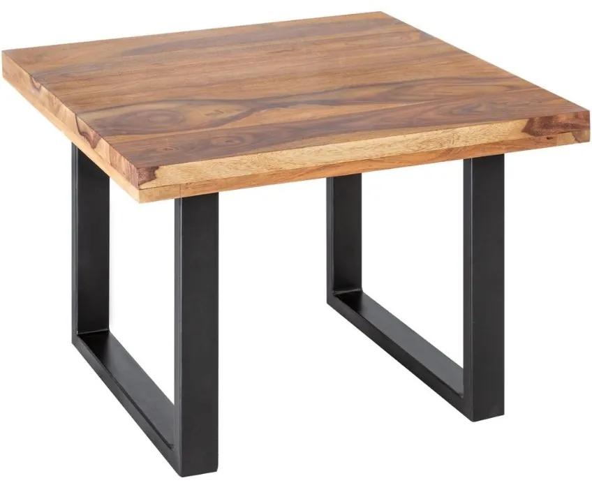 OnaDnes -20% Moebel Living Masivní sheeshamový konferenční stolek Fabio 60 x 60 cm