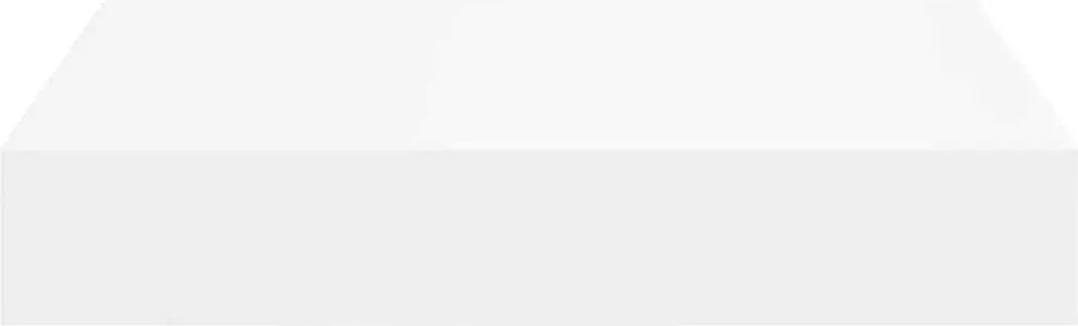 Plovoucí nástěnná police bílá 23 x 23,5 x 3,8 cm MDF 323802