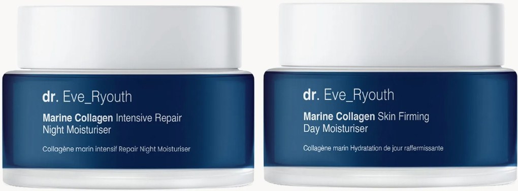 Sada denního a nočního zvlhčovače pleti Marine Collagen Skin Repairing, 2 díly