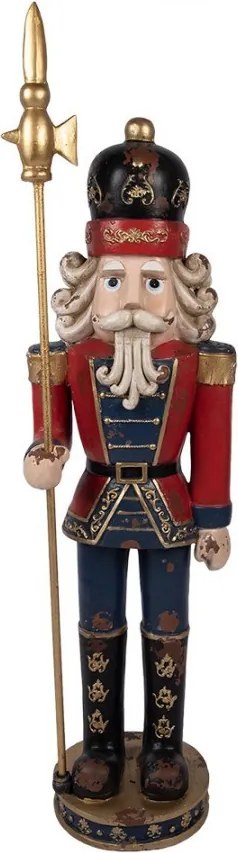 Velkoformátová dekorativní figurka Louskáček Nutcracker - 30*25*120 cm