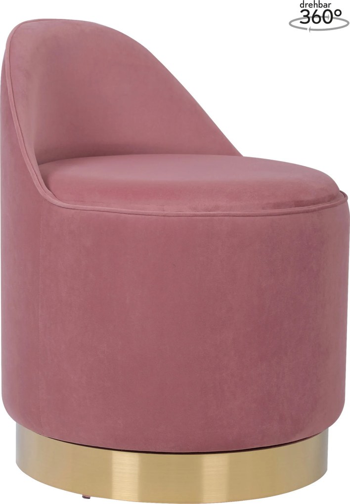 XXXLutz OTOČNÝ TABURET, textil, 52/68 cm MID.YOU - Taburety - 005937039201