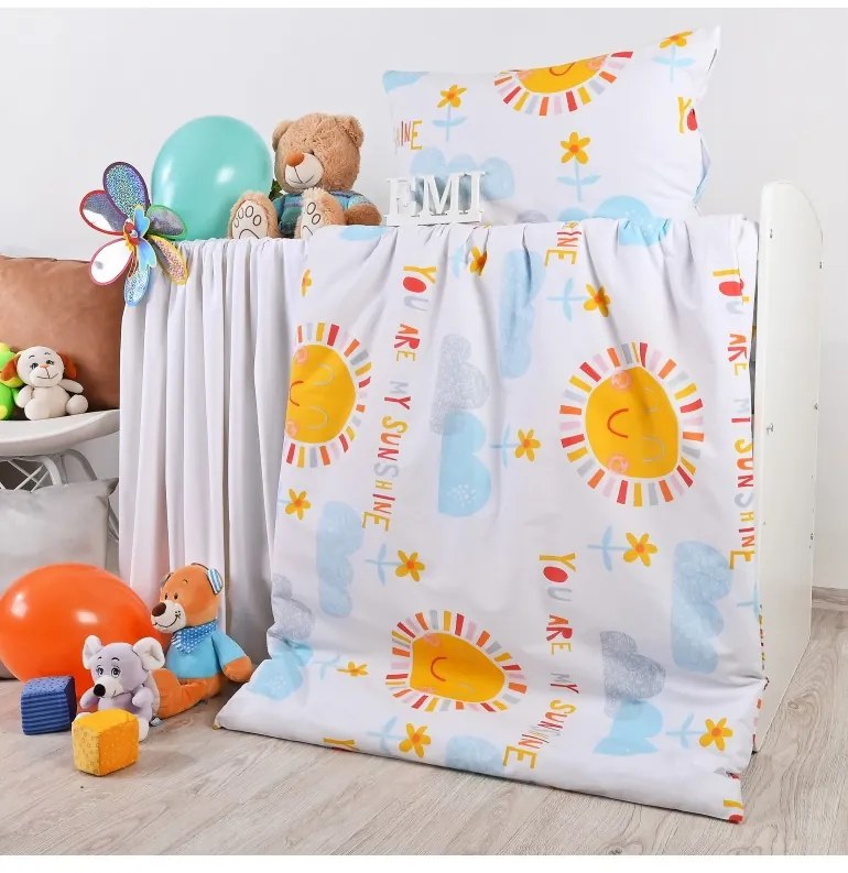 Povlečení dětské bavlněné Sunny EMI, Dětský set 90x130 + 45x65